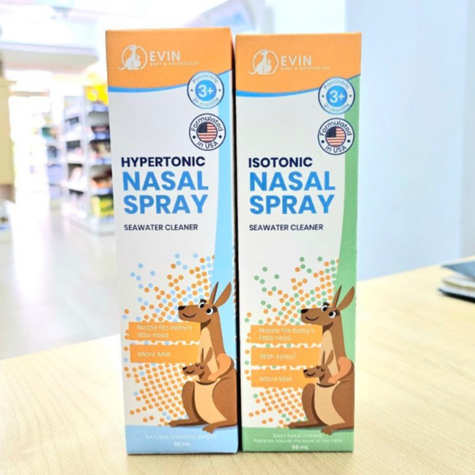 [LULUS KKM] Evin Seawater Cleaner Nasal Spray 50mL (Exp: Sept 2025 ...