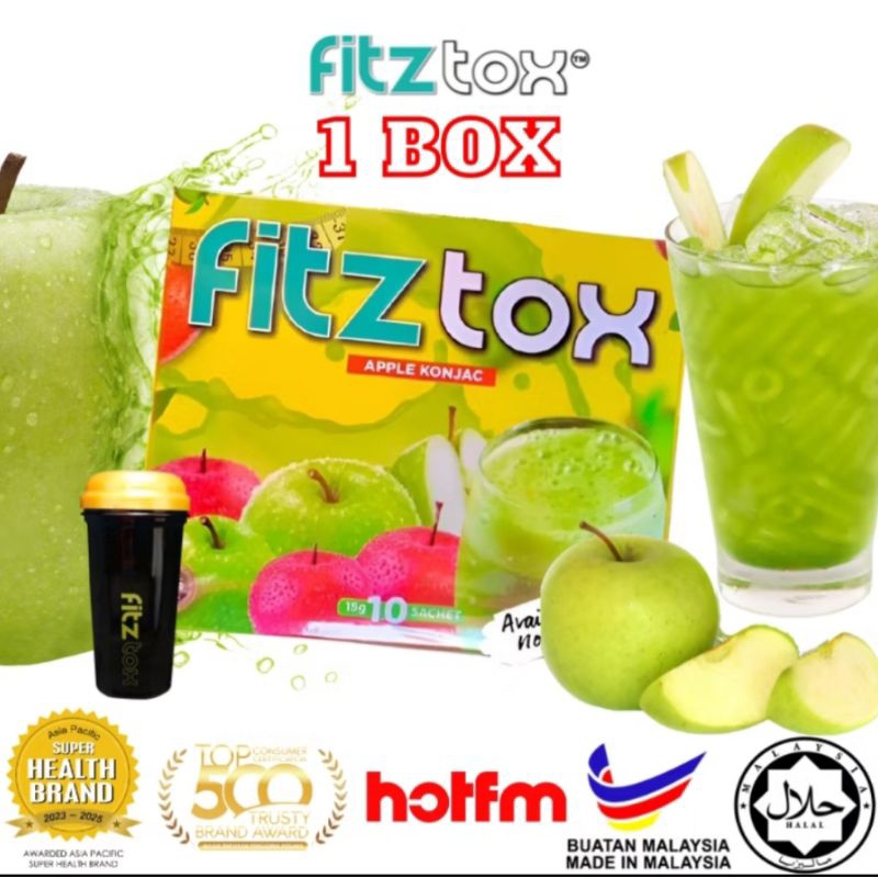 1BOX FITZTOX APPLE KONJAC ORIGINAL HQ | Shopee Malaysia