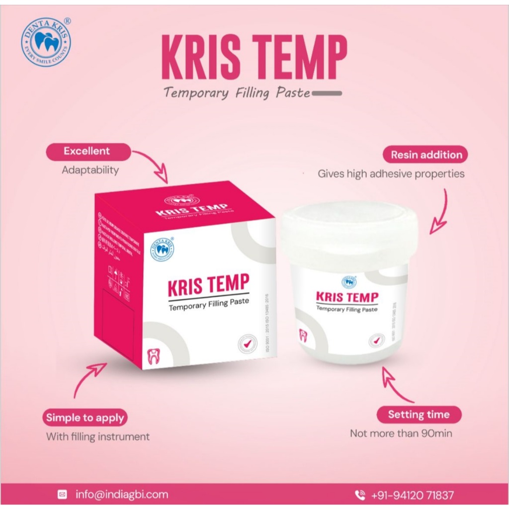 Dental KRIS TEMP/ DENGOTEMP Temporary Filling Material Temporary Teeth ...