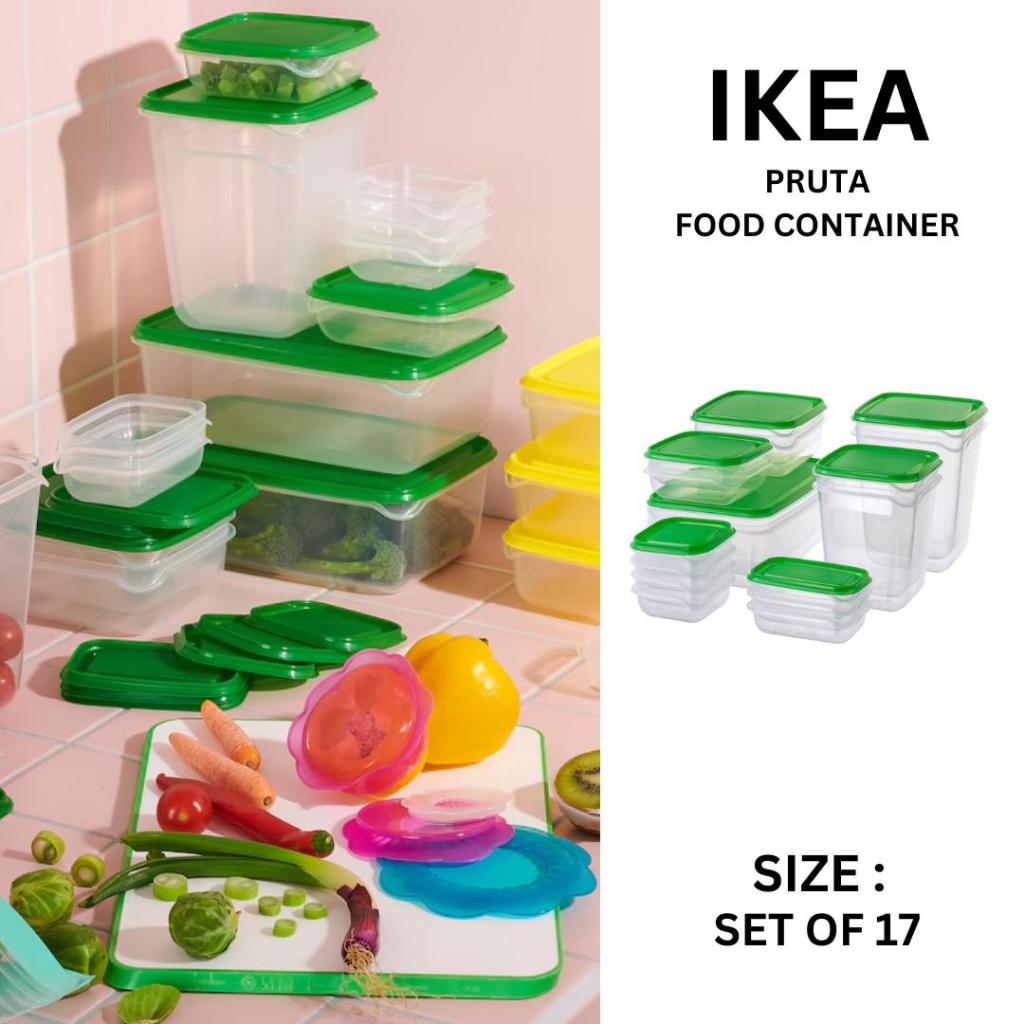 IKEA PRUTA Food Container ( Set Of 17 ) | Shopee Malaysia