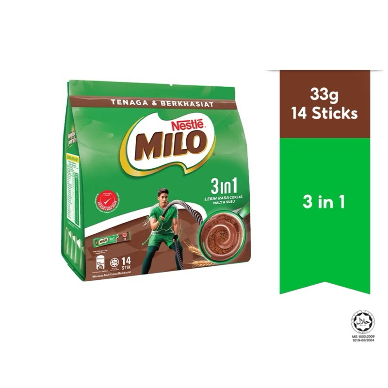 NESTLE MILO® 3IN1 14 Sticks (33g) | Shopee Malaysia