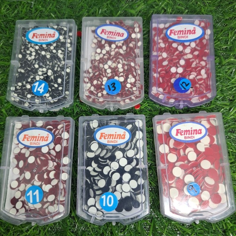 Femina Sticker Bindi/ Sticker Pottu - Marron/ Black/ Red | Shopee Malaysia