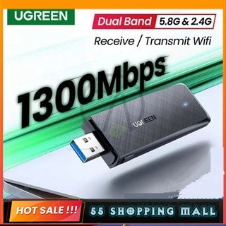 UGREEN Wifi Wireless Adapter 1300Mbps 5Ghz & 2.4GHz Dual Band 650Mbps ...