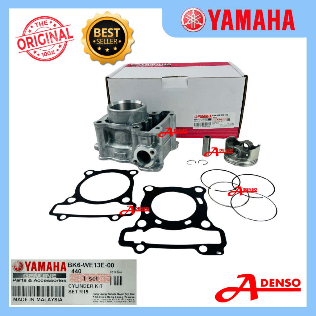 R155 R15 V3 NEW VVA R15 CYLINDER KIT BLOCK SET (YAMAHA100%ORIGINAL) BK6 ...