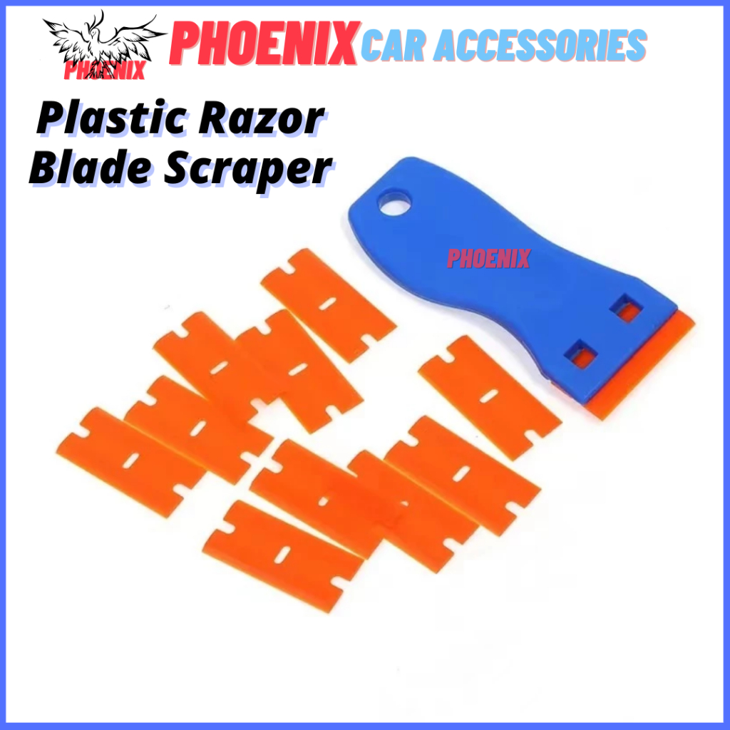 Plastic Razor Blade Scraper Remove Label Decal Tool For without ...