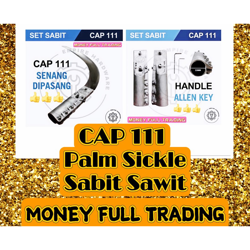 CAP 111 Palm Crescent / Sabit Sawit | Menyesuaikan Sudut | Adjustable ...