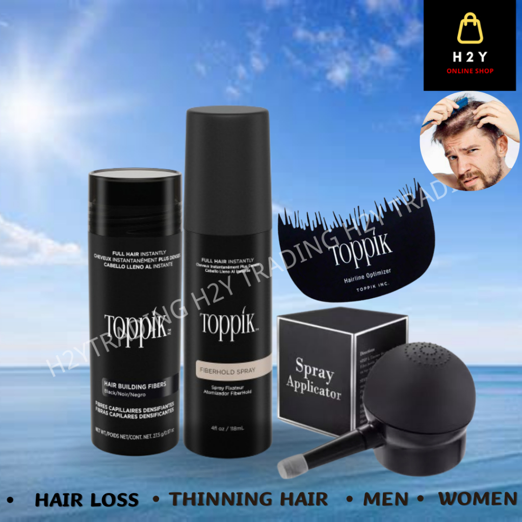 Toppik Hair Building Fiber Powder 27.5g for Hair Beard Hair Loss ...