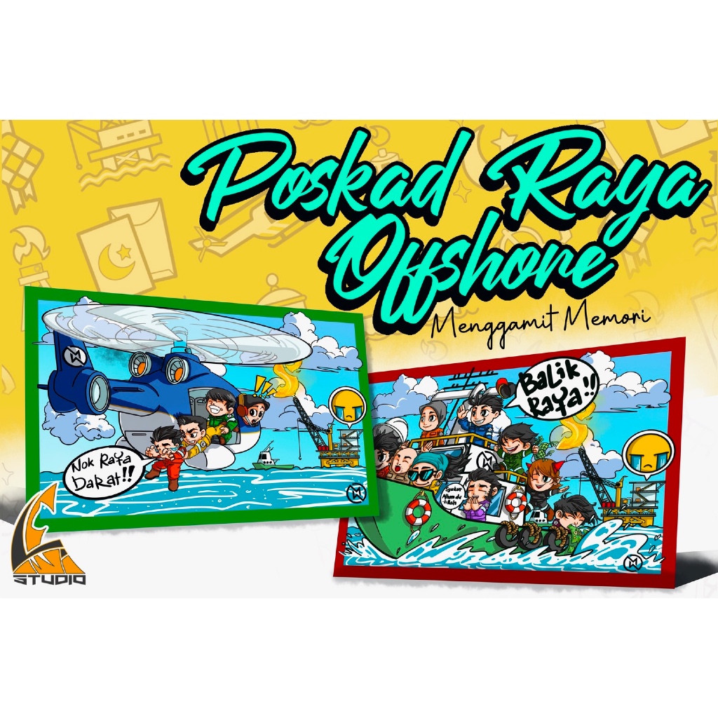 [READYSTOCK] Poskad Raya OffShore 2025 | Postcard | OFFSHORE HARI RAYA ...