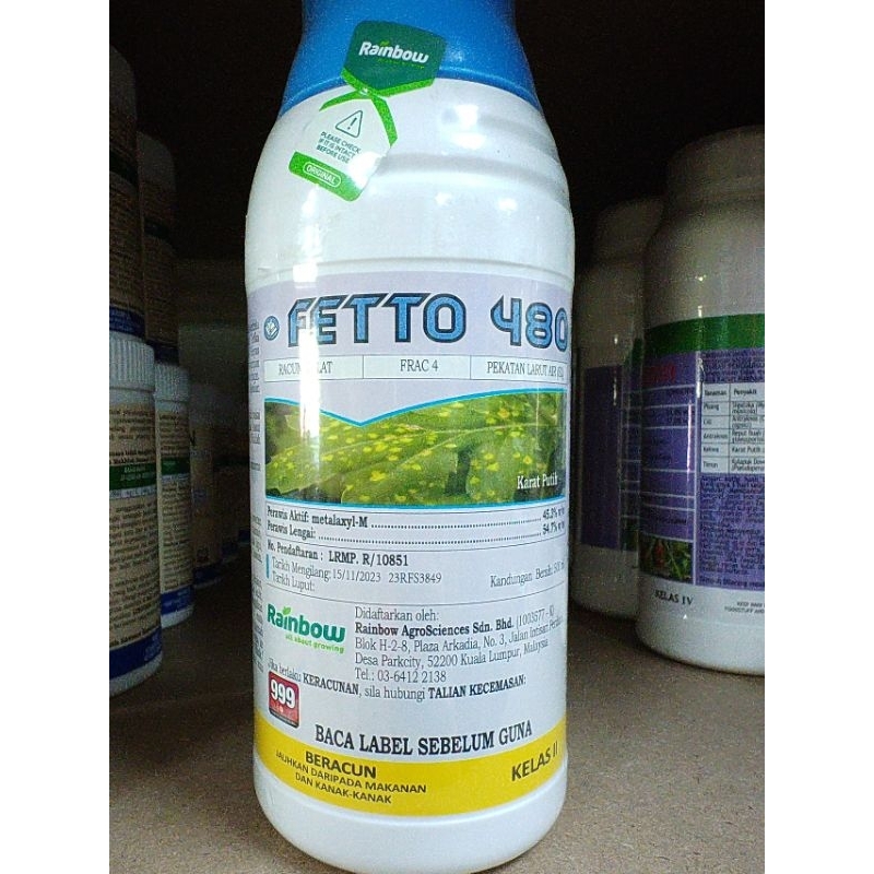 FETTO 500ML (BAHAN AKTIF SAMA RIDOMIL METALAXYL-M 45.3%) | Shopee Malaysia