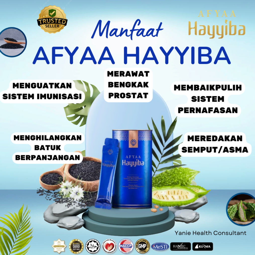 AFYAA HAYYIBBA 100% ORIGINAL HQ ( masalah penyakit saluran pernafasan dan paru - paru ) | Shopee ...
