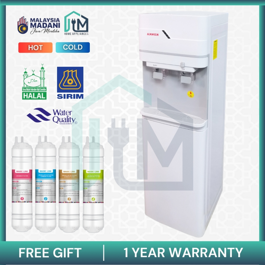 JM KOREA HALAL CERTIFIED WATER DISPENSER - HOT & COLD, CHILD SAFETY ...
