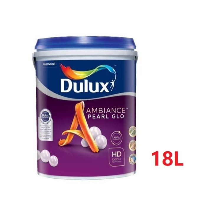 MKR 18L Dulux Ambiance Pearl Glo HD (Interior Paint) Mid Sheen Finishing ICI | Shopee Malaysia
