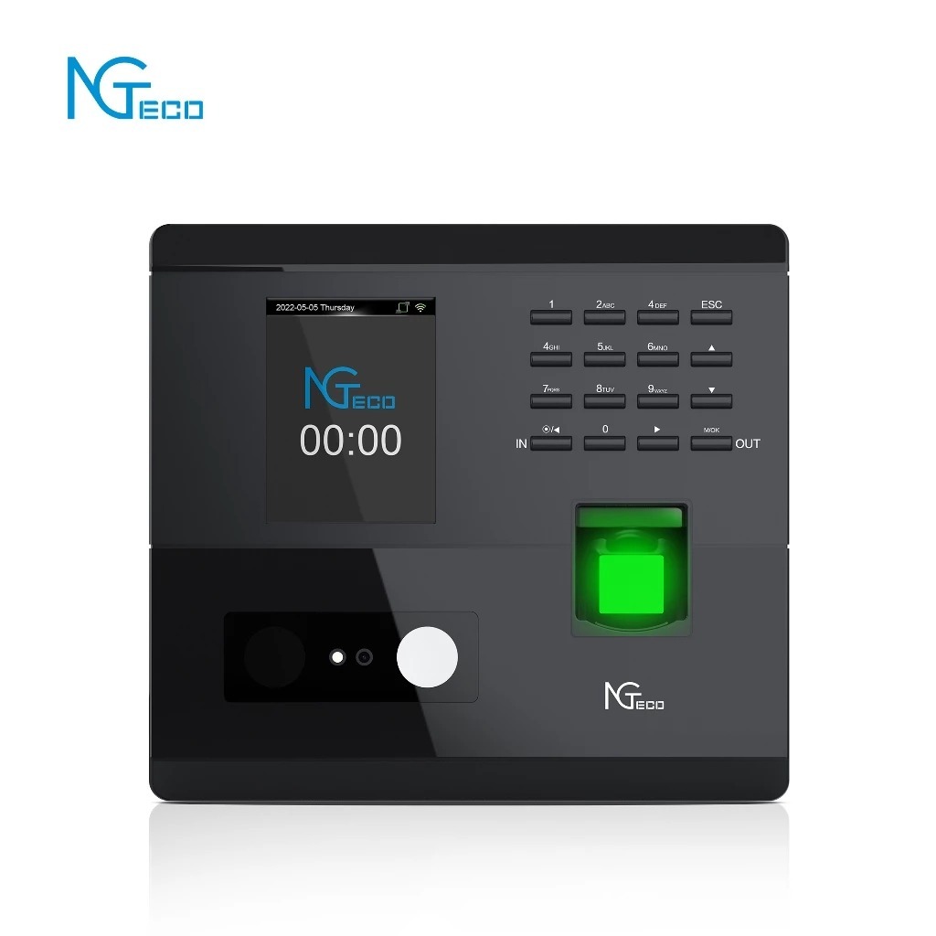 NGTeco Facial Time Attendance Machine RFID Card 2.4GHz WiFi ( MB2 ...