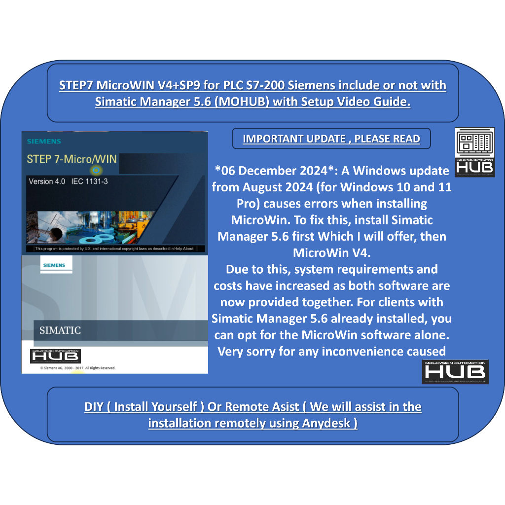 STEP7 MicroWIN V4+SP9 For PLC S7-200 Include or Without Simatic Manager 5.6_with Setup Video ...