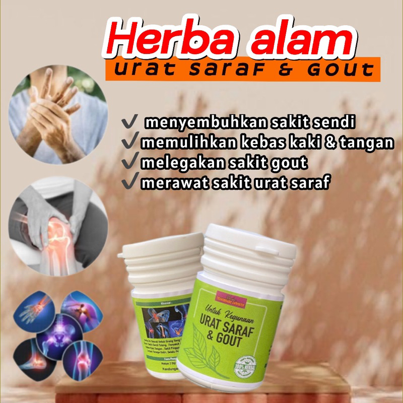 HERBA URAT SARAF , GOUT, SAKIT SENDI (HERBA WARISAN AGONG) | Shopee ...