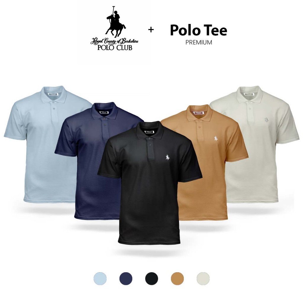 [RCB Premium] RCB Polo Club Men Short Sleeve Classic Polo Shirt ...