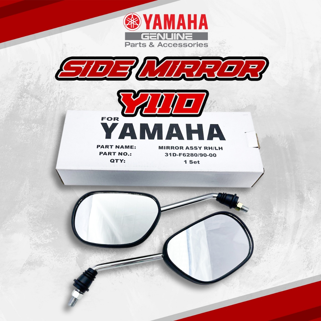 SIDE MIRROR CHROME YAMAHA Y15 / LC135 / NVX155 / SRL115 / SRL110 / Y125 / FZ150 (1 SET) | Shopee ...