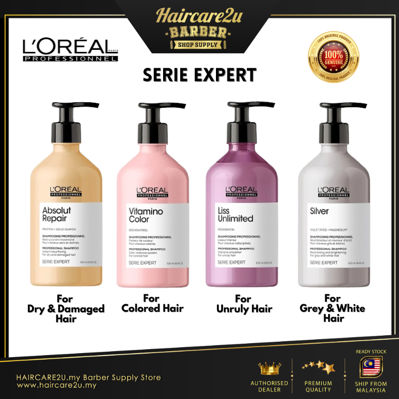 500ml Loreal Serie Expert Shampoo (Absolut Repair / Vitamino Color ...