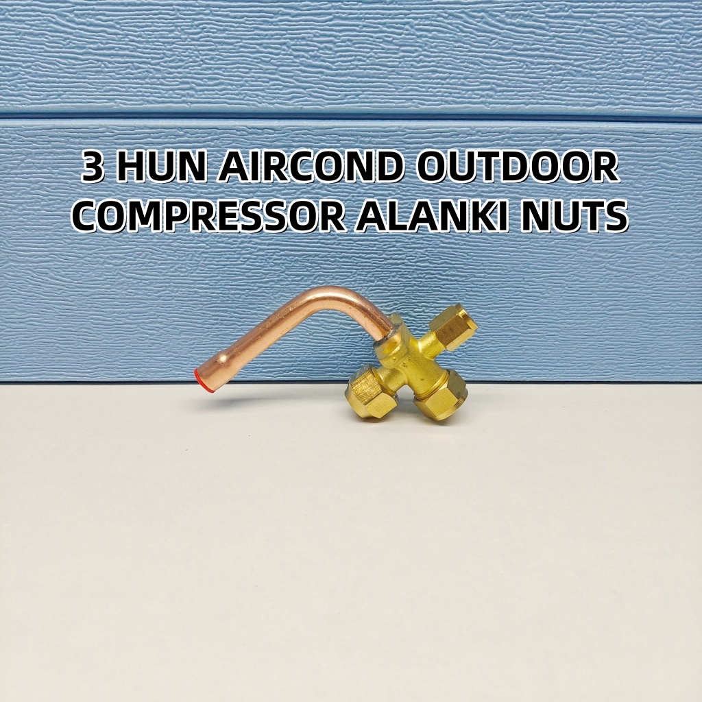 (9.52MM) 3 HUN ALANKI NUTS AIRCOND OUTDOOR COMPRESSOR (3/8") CONNECTOR ...