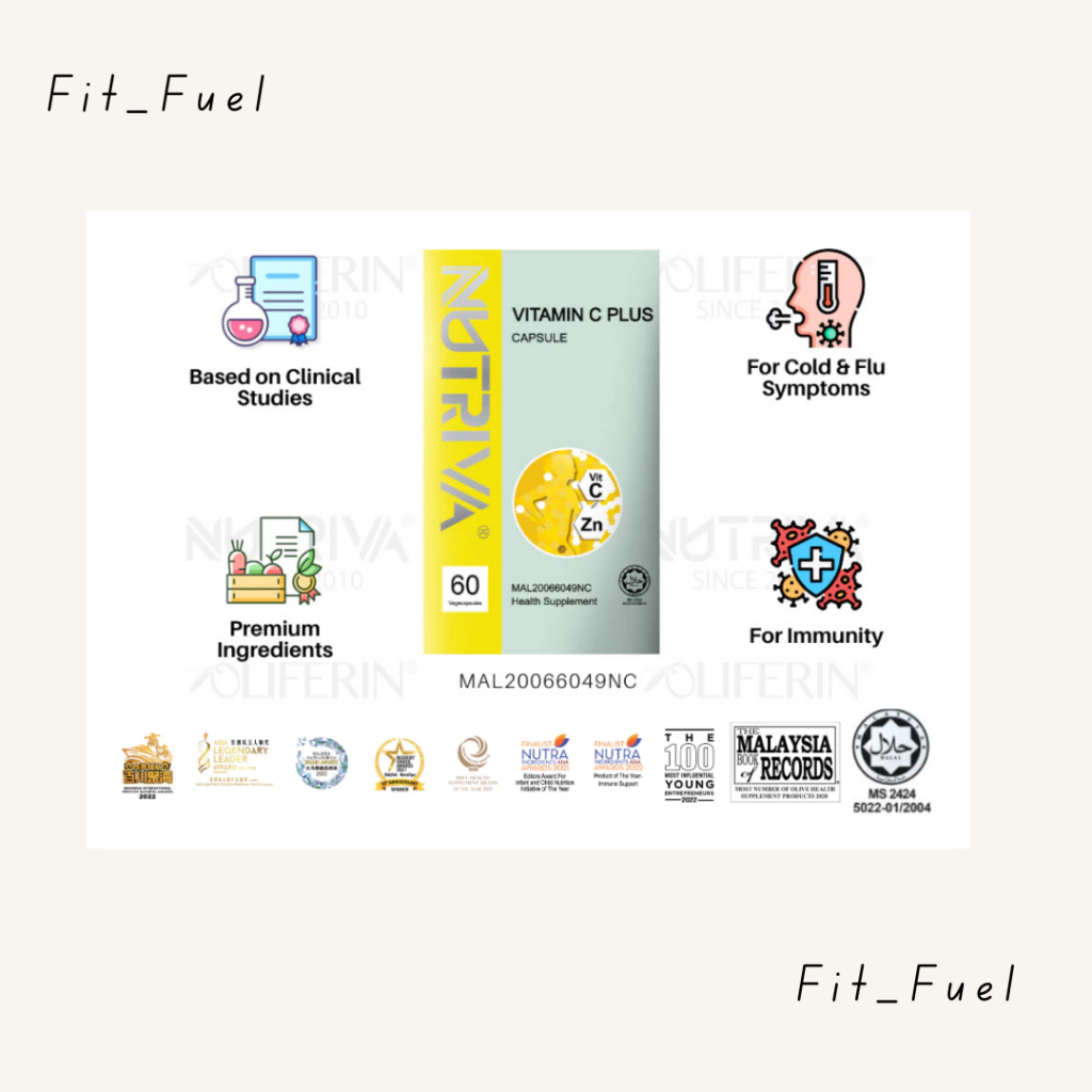 Nutriva Vitamin C Plus Capsule (60's) | Shopee Malaysia