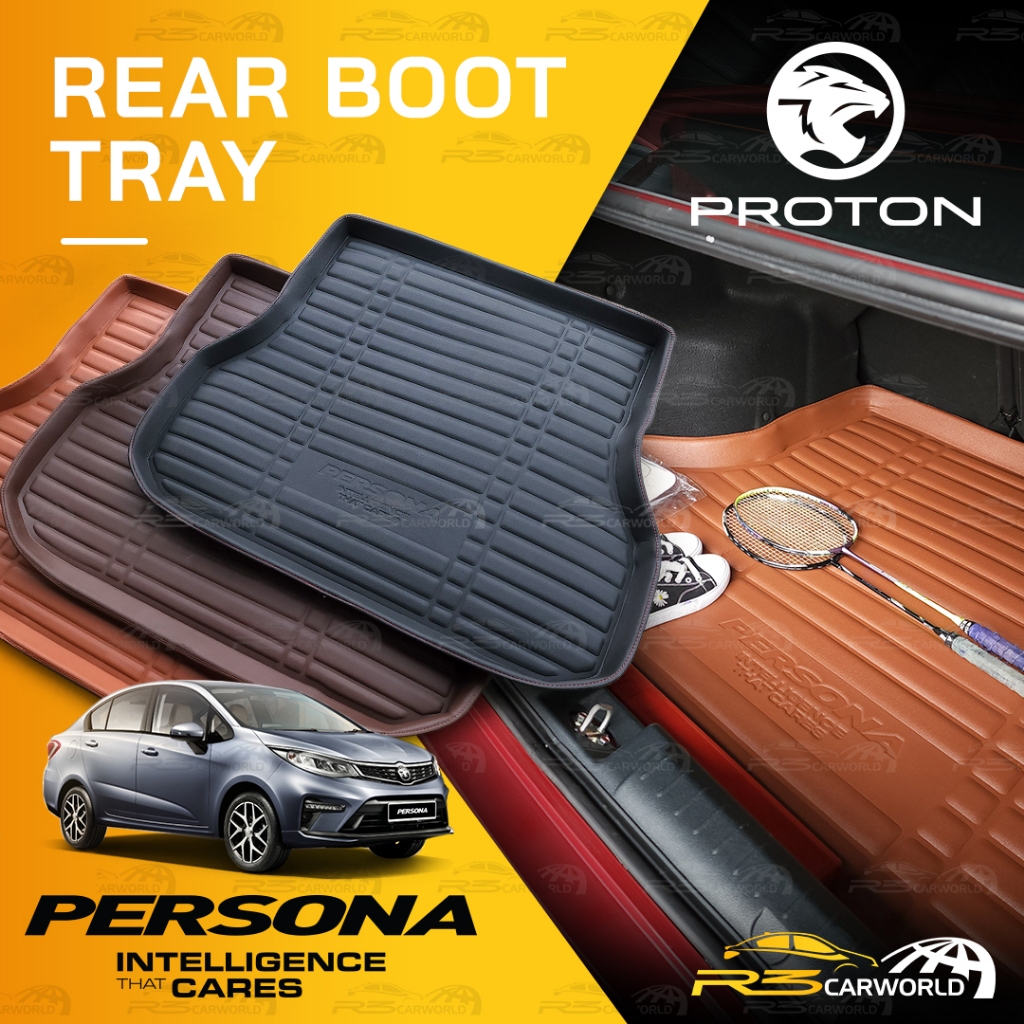 [𝐑𝐄𝐀𝐑 𝐁𝐎𝐎𝐓 𝐓𝐑𝐀𝐘] Proton PERSONA VVT 2024 Cargo Mat Carpet Accessories ...