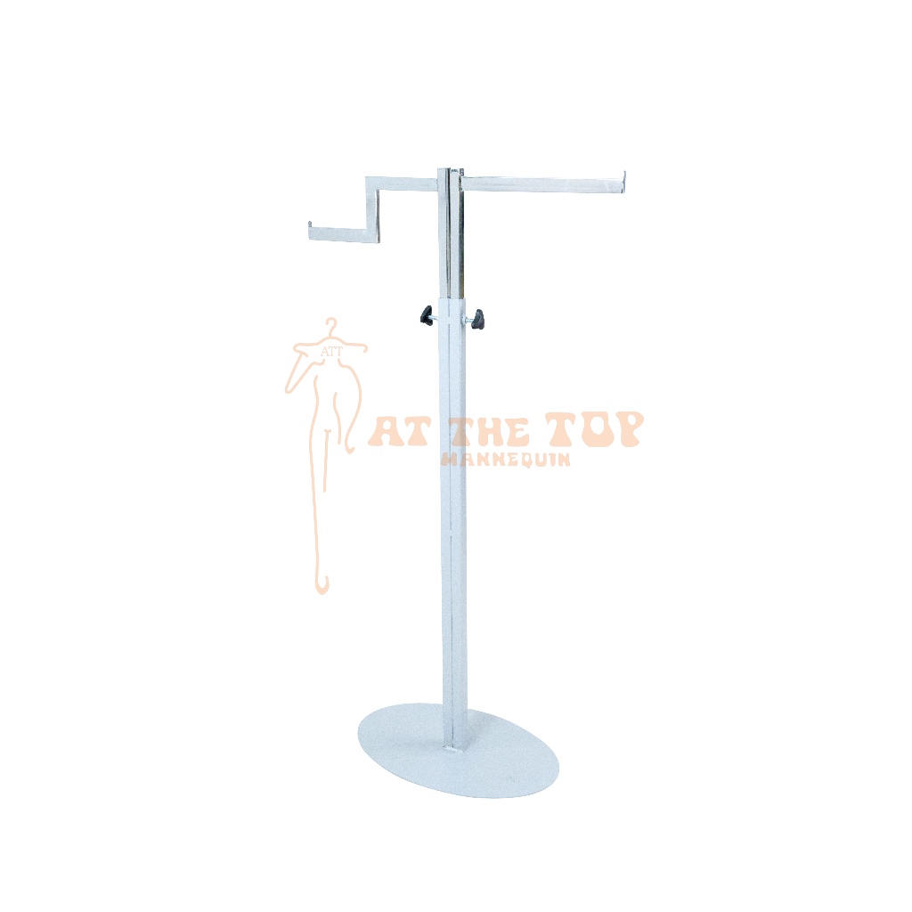 Ready Stock Standing Clothes Rack / Two Way Display Stand Deluxe Chrome ...