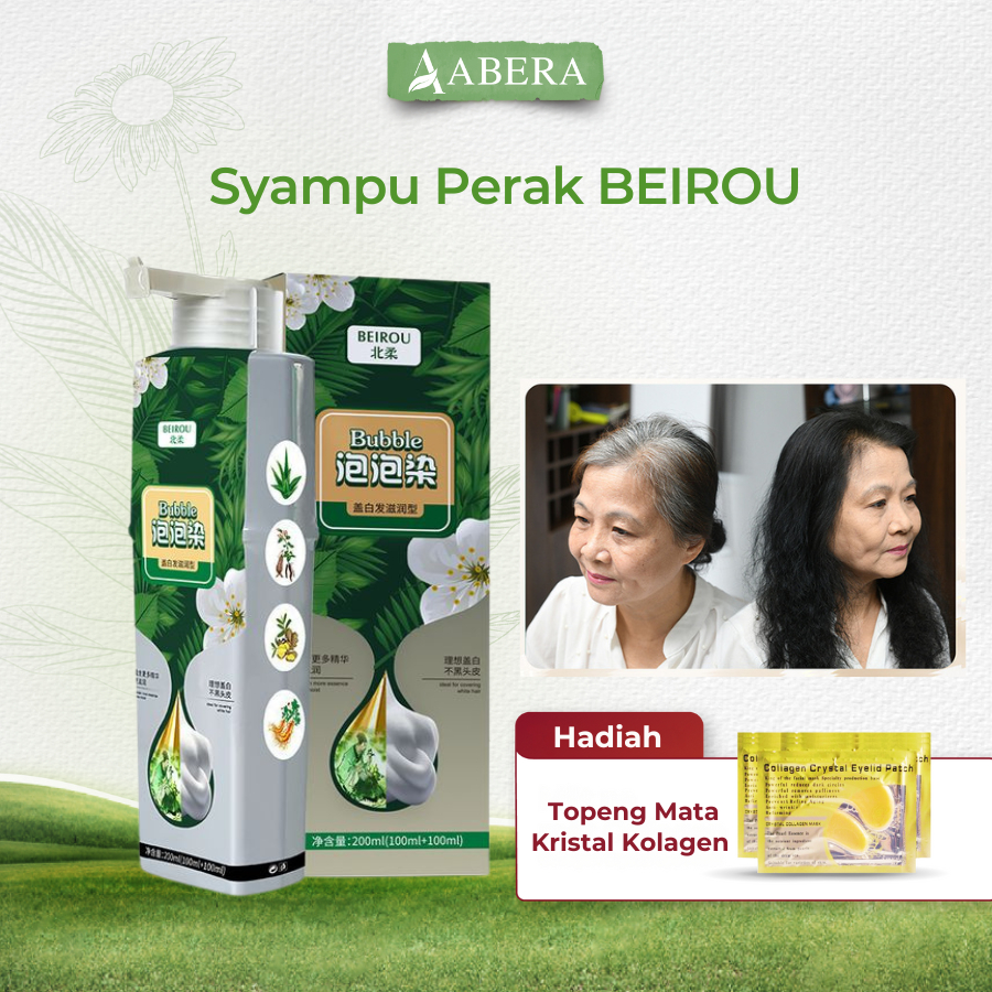 Beirou BLACK HAIR COLOR SHAMPOO Syampu penutup rambut kelabu BEIROU ...