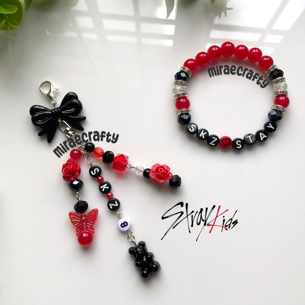 Stray Kids Stay Lightstick Theme Bracelet & Keychain [SKZ Stay] by ...