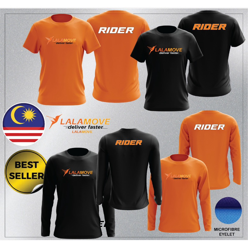LALAMOVE BAJU RIDER MICROFIBER MALAYSIA 🔥🇲🇾 | Shopee Malaysia