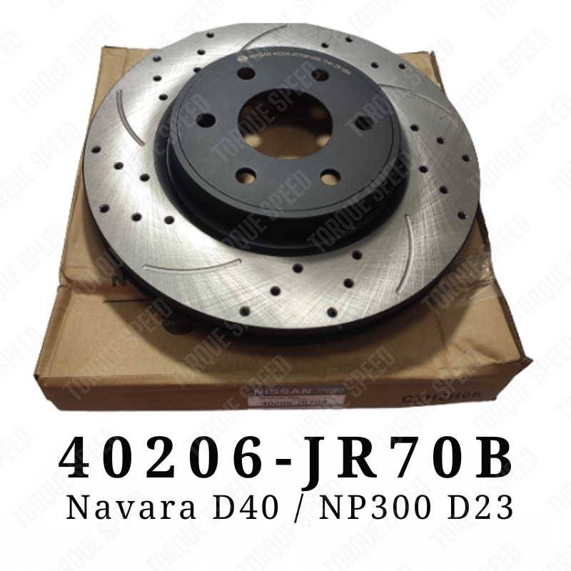 Nissan Brake Disc Rotor Front Sport 40206-JR70B Navara D40 NP300 D23 ...