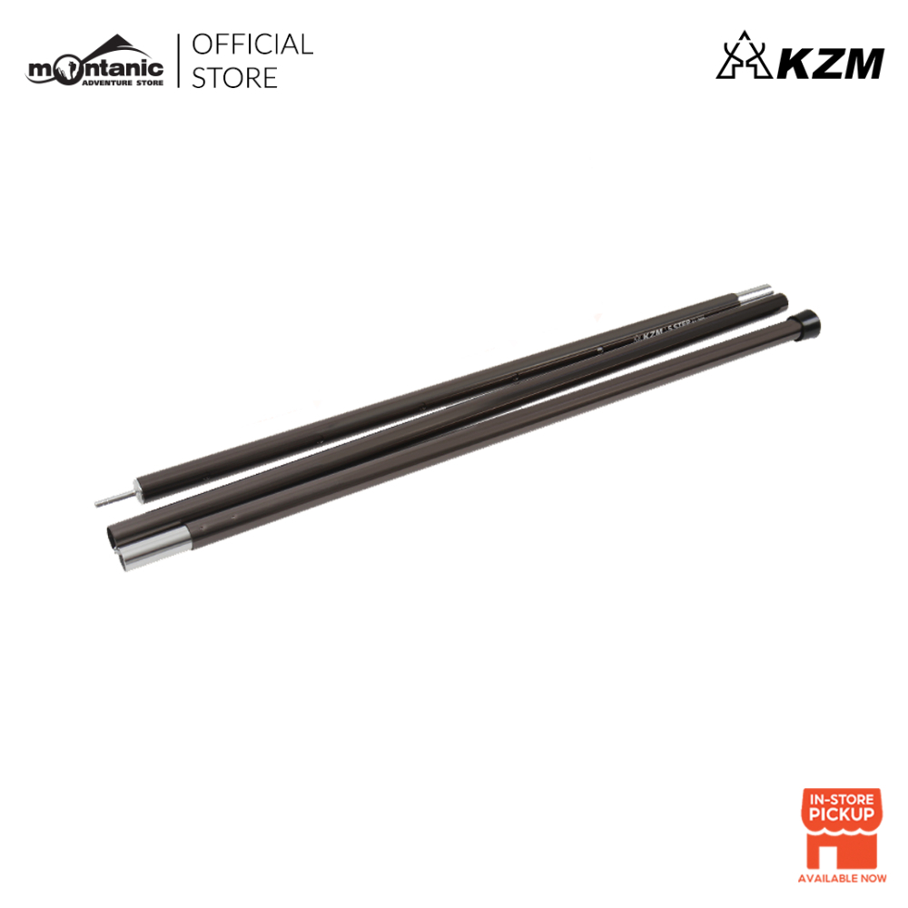 KZM 5-Stage Adjustable 250cm Aluminum Tarp Pole – Durable & Connected ...