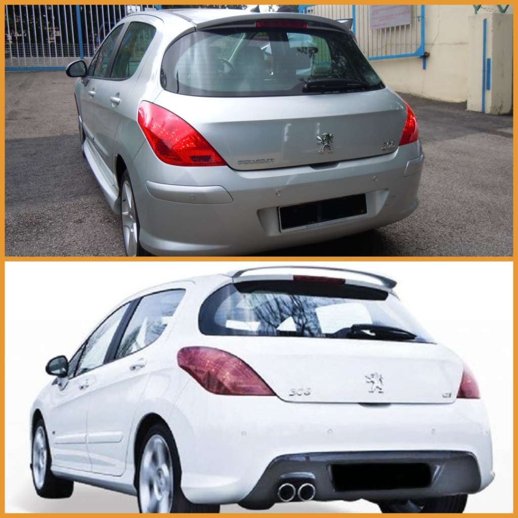 Peugeot 308 T7 Hatchback Roof Spoiler - ( OM / UNK ) Style | Shopee ...