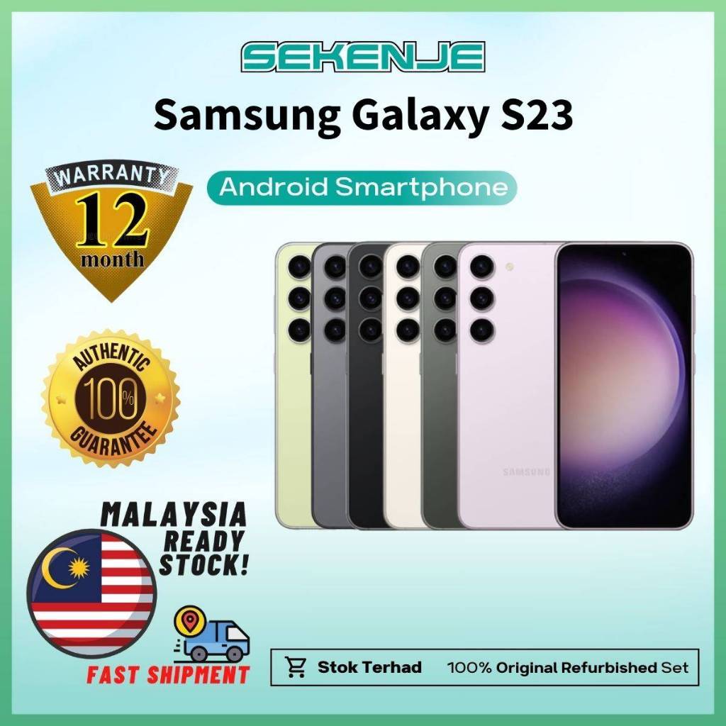  USED Original Samsung Galaxy S23 S23 Plus 1 YEAR WARRANTY 128GB