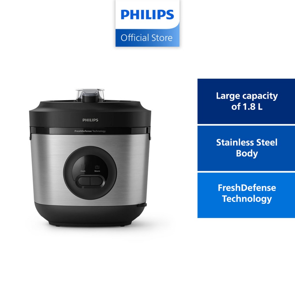 Philips HD3213 | Spherical Pot Analog Rice Cooker | 1.8L | FreshDefense ...