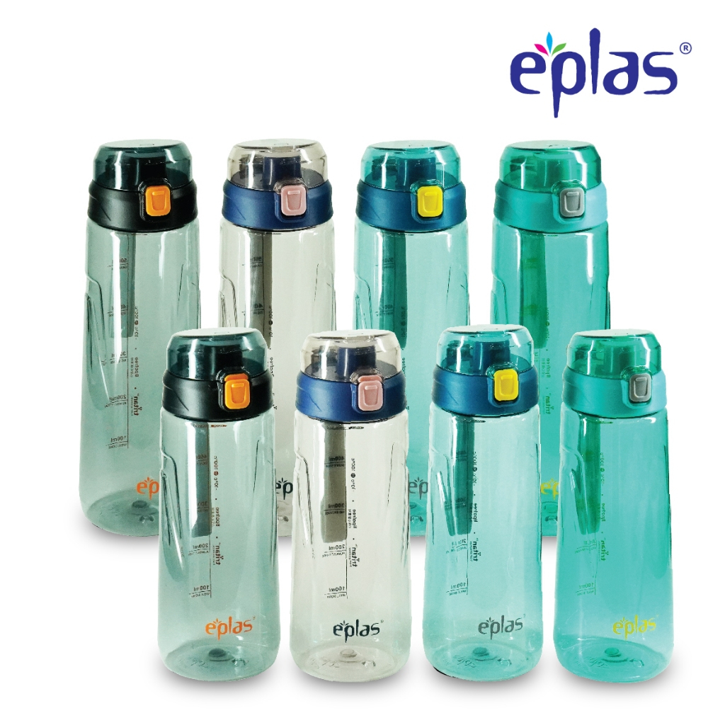 EGA-580ML EPLAS MODERN 580ml Water Bottle W/Silicone Strap & Push ...
