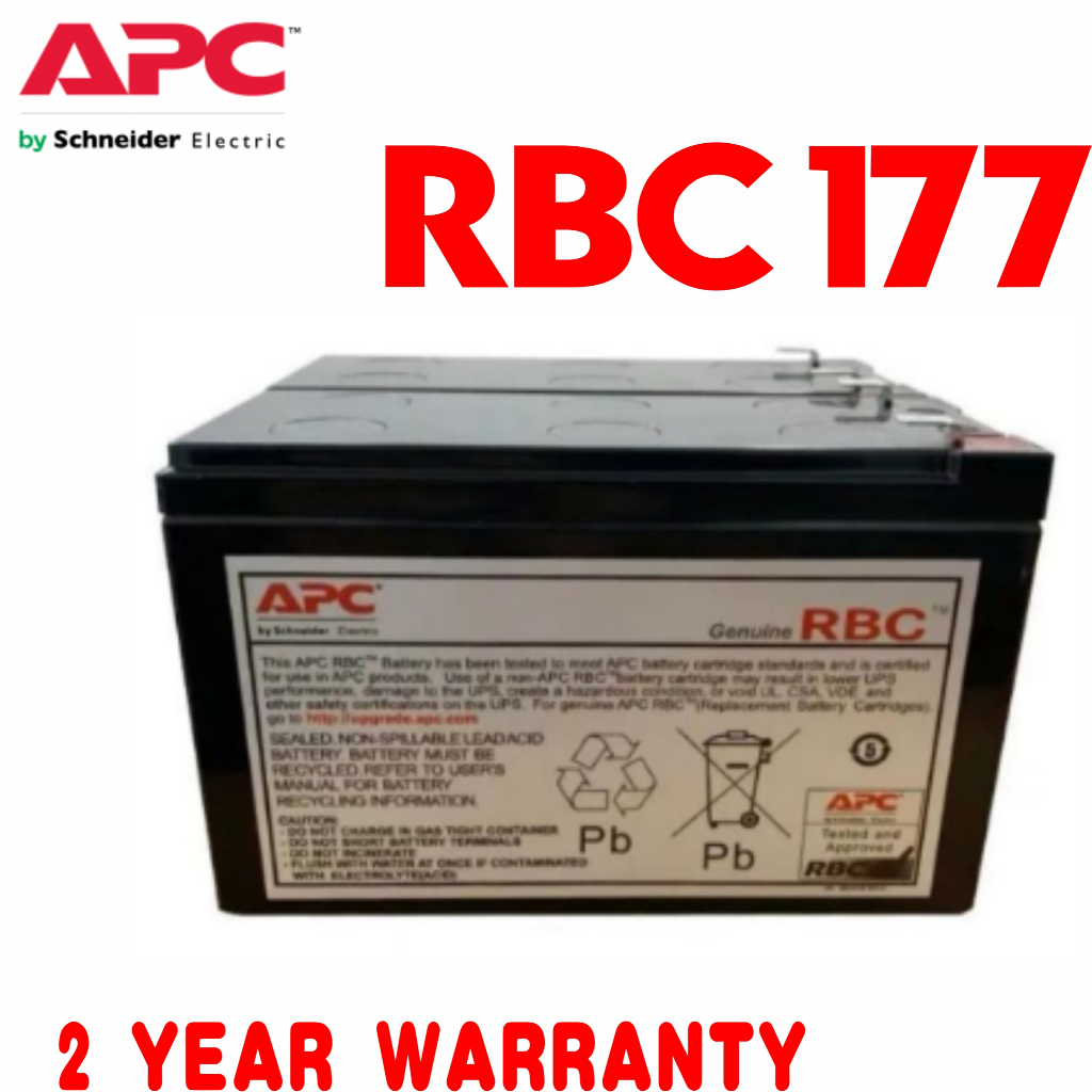 [Ready Stock] APC Replacement Battery Cartridge APCRBC177 #177 NEW 2 ...