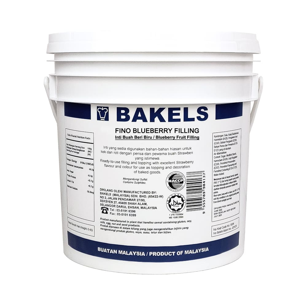Bakels Blueberry/Strawberry/Mango Fruit Filling 6KG | Shopee Malaysia