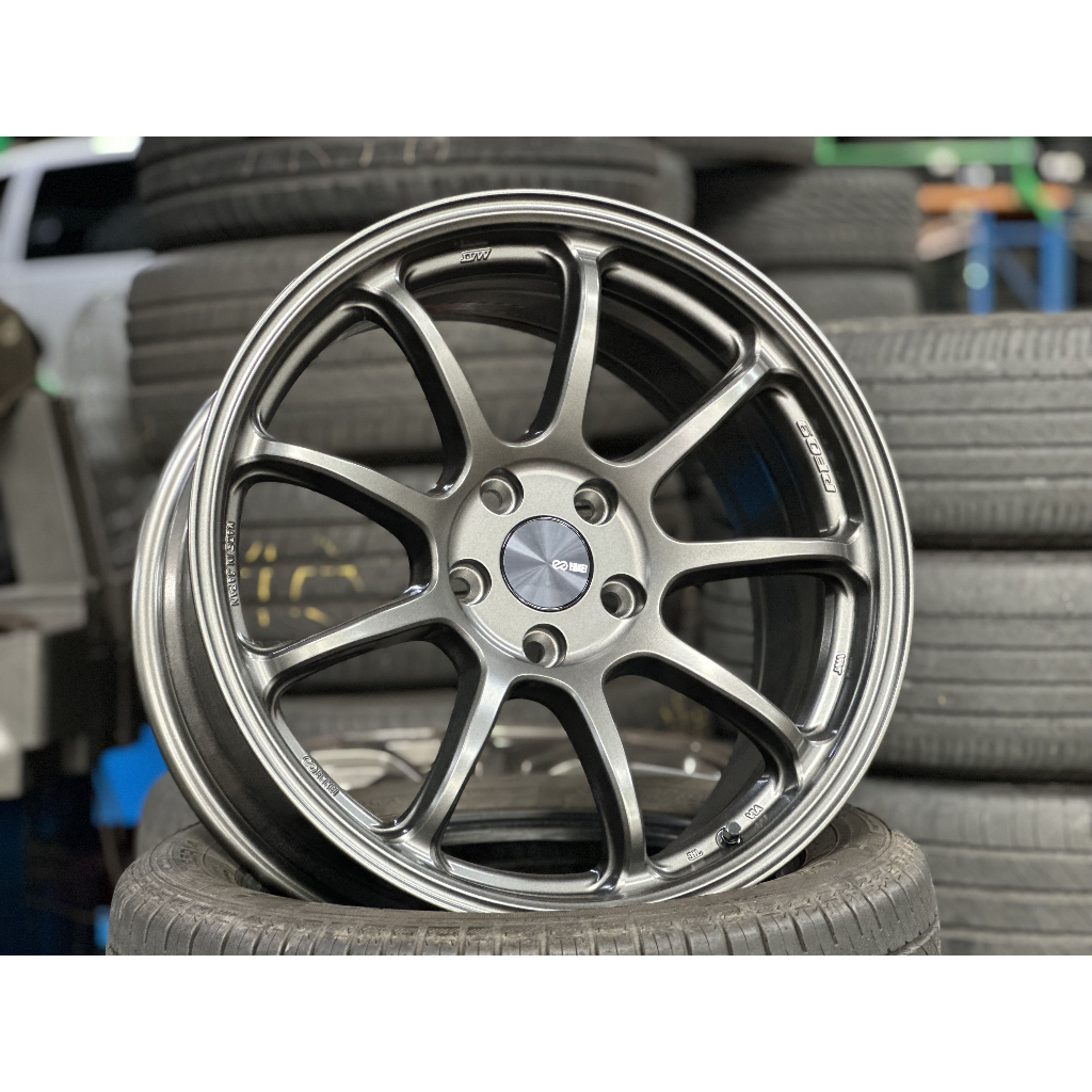 NEW 18X8.5J Enkei PF09 Japan Rim (set of 4) Gunmetal 5X112 for Golf MK6 ...