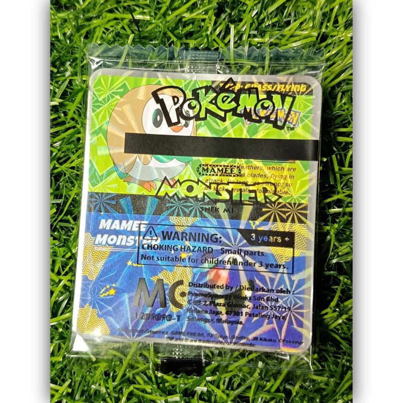 ROWLET MAMEE MONSTER POKEMON STICKER CARD | Shopee Malaysia