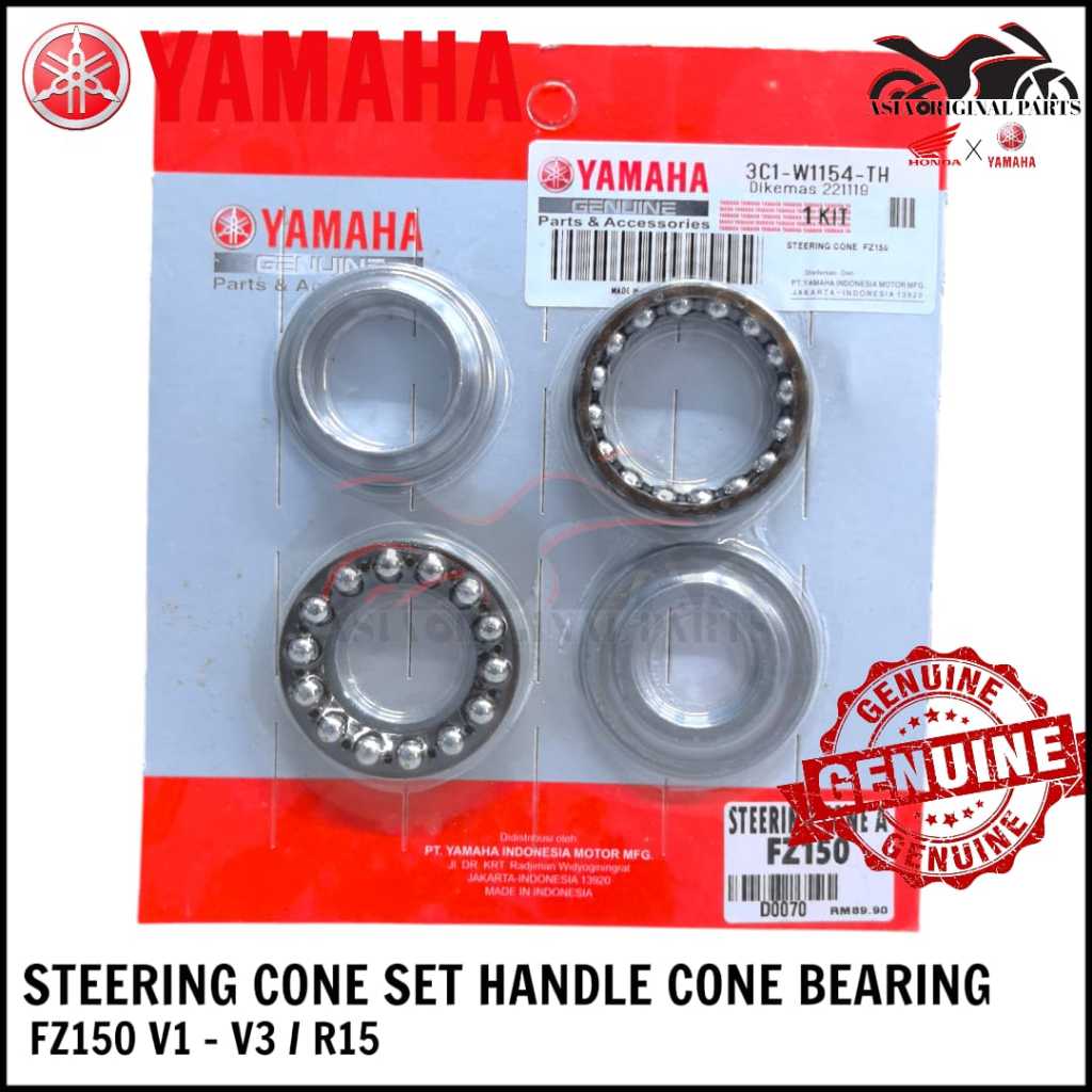 ORIGINAL INDONESIA YAMAHA FZ150 V1 V2 V3 R15 STEERING CONE SET HANDLE ...