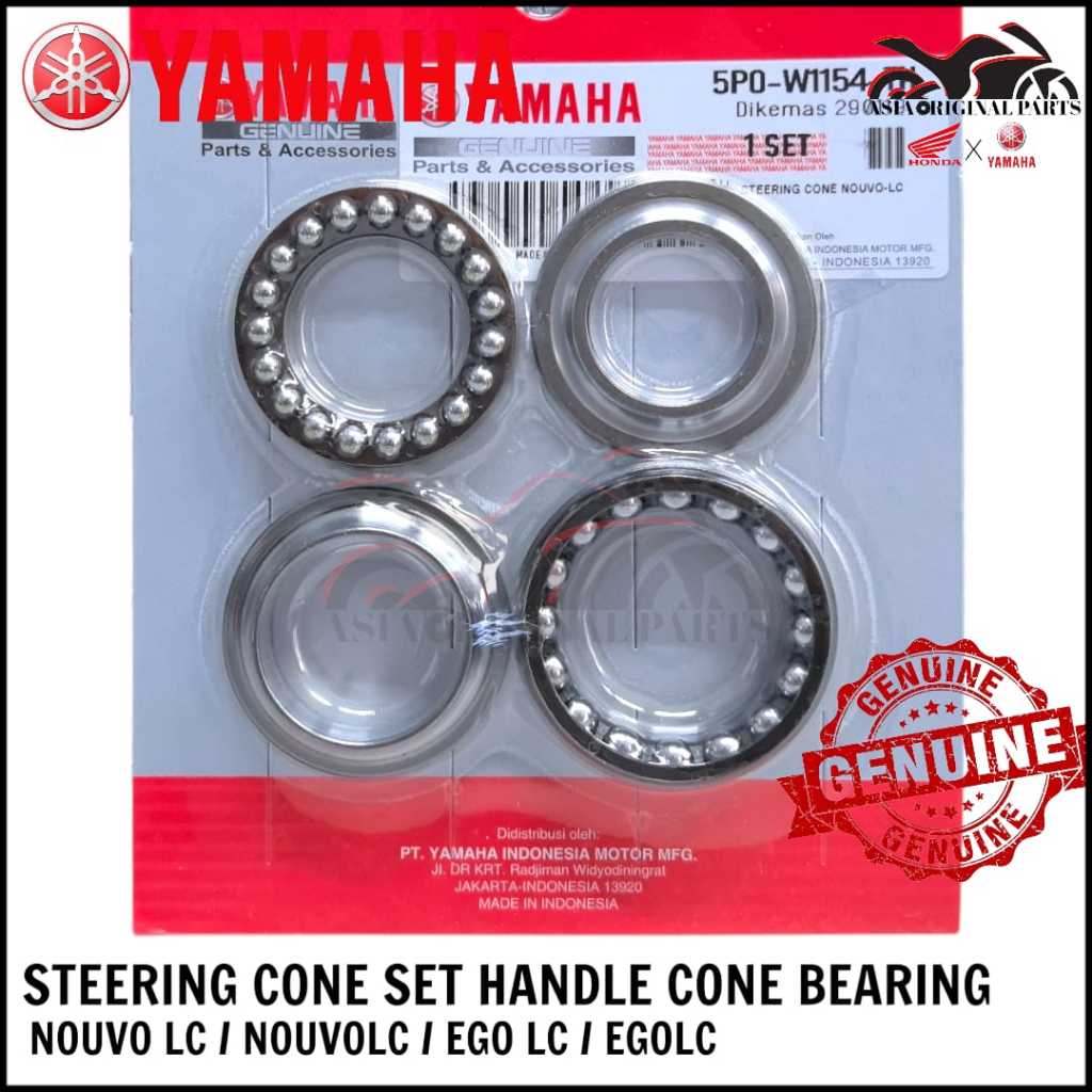ORIGINAL INDONESIA YAMAHA NOUVO LC EGO LC STEERING CONE SET HANDLE CONE ...