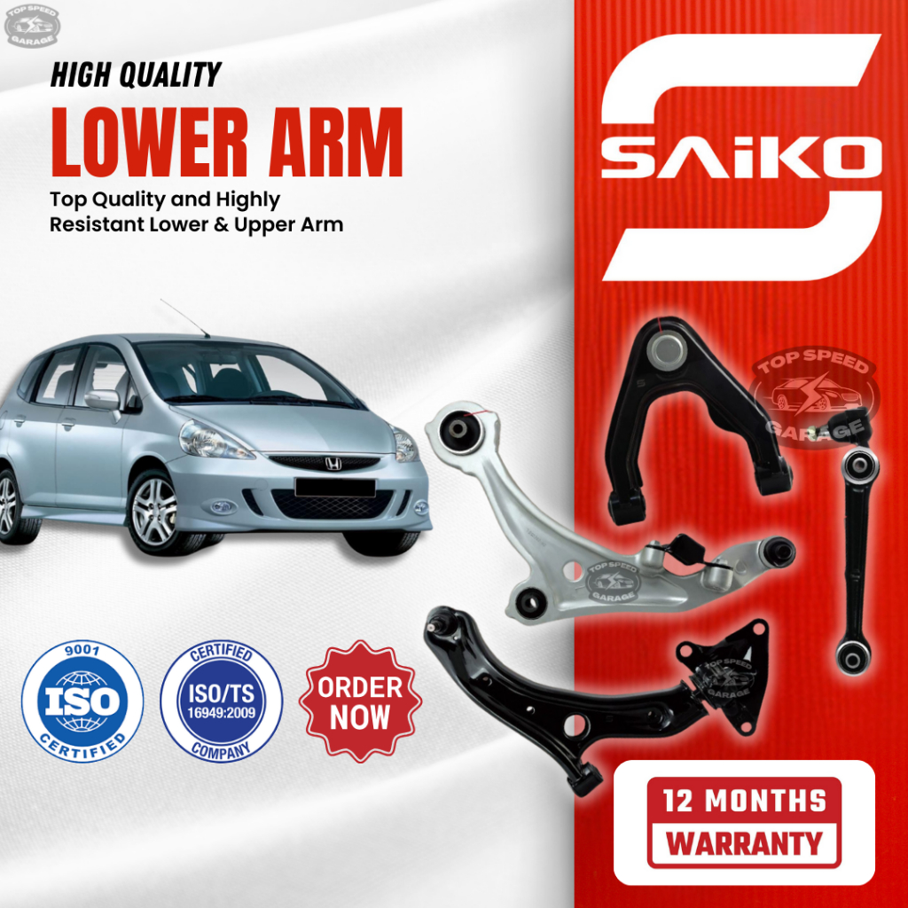 SAIKO ORIGINAL - HONDA JAZZ GD / SAA IDSI/VTEC - LOWER ARM /CONTROL ARM ...