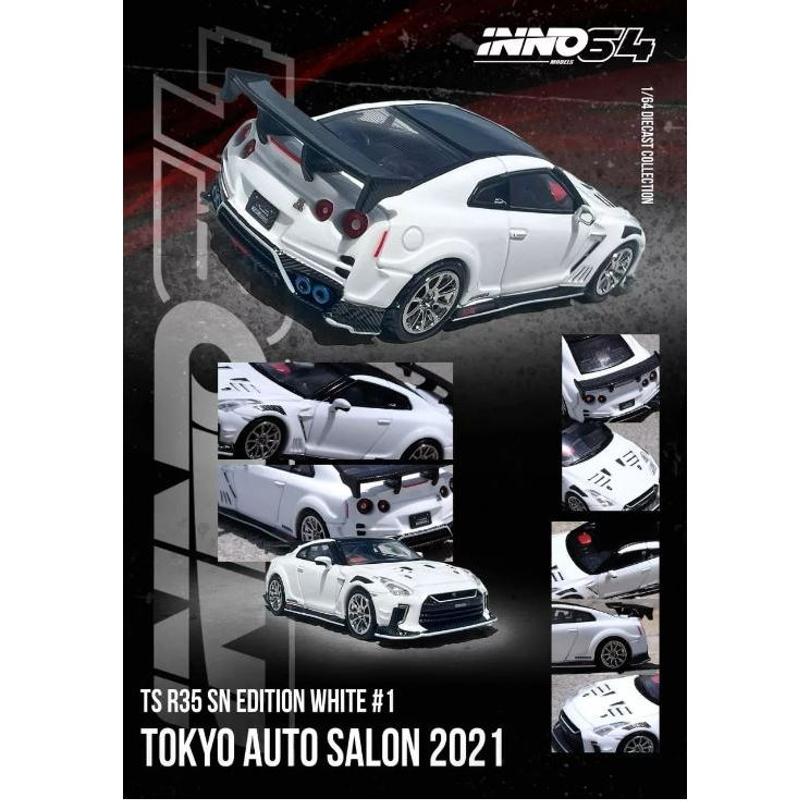 INNO 64 NISSAN GT-R (R35) ''TOP SECRET'' TOKYO AUTO SALON 2021 (WHITE ...