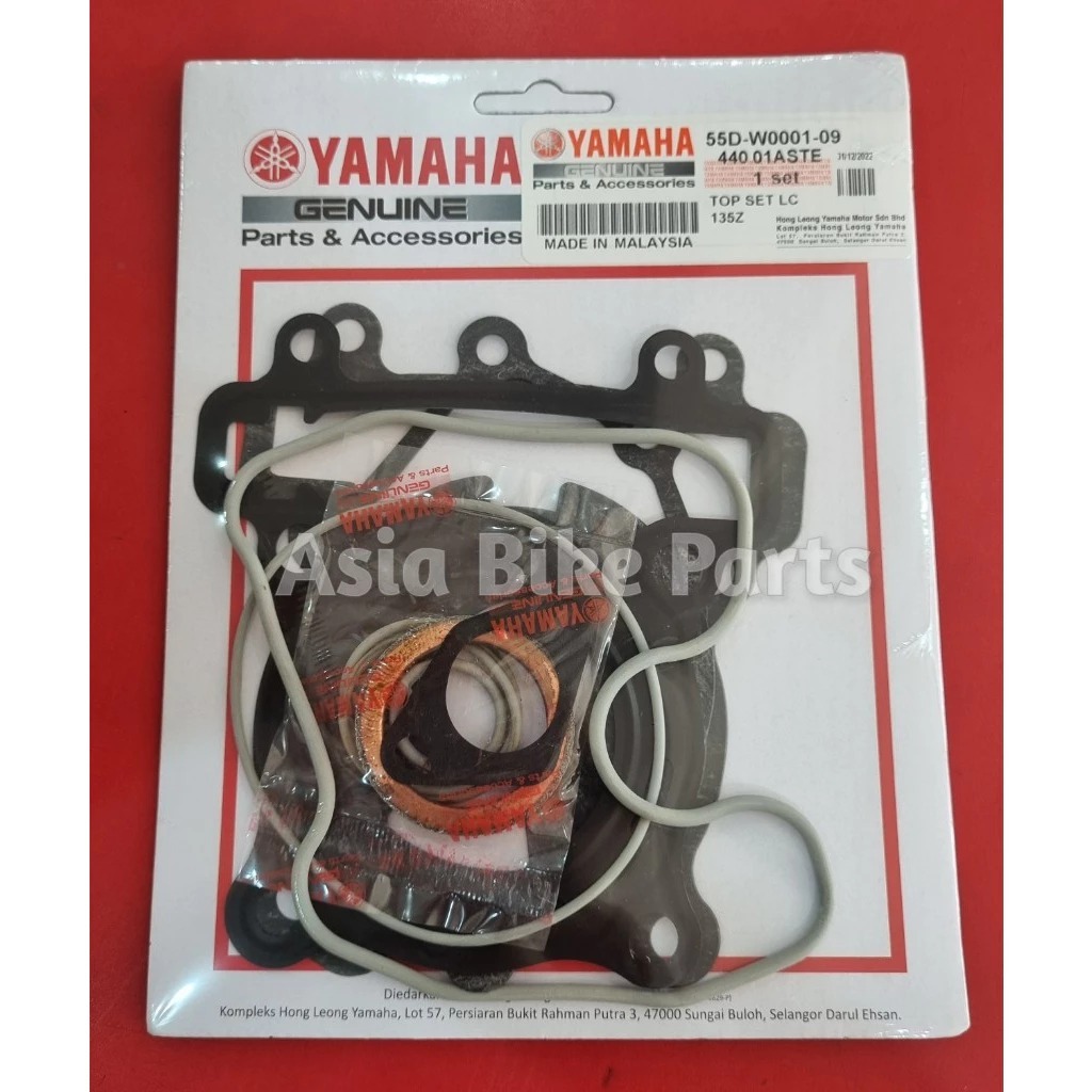 100% ORIGINAL YAMAHA LC135 V1-V7 TOP SET 0 55D-W0001-09 TOPSET GASKET ...