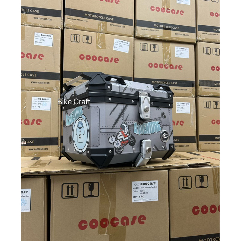 Coocase Aluminium Hon2 Top Box (Reflective) | Shopee Malaysia