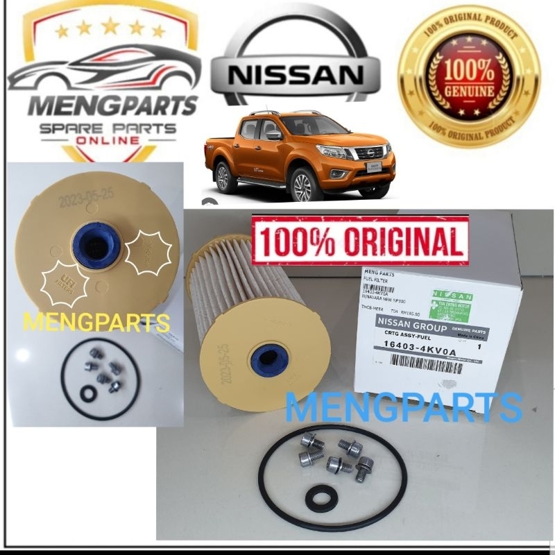 ORIGINAL 💯% NISSAN NAVARA D23 NP300 FUEL FILTER DIESEL FILTER PERNAPIS ...