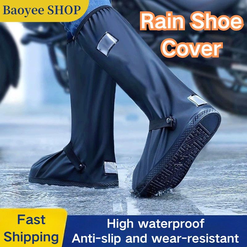 Premium Rain Shoe Cover Anti-slip Waterproof Rain Boot Shoes Cover ...