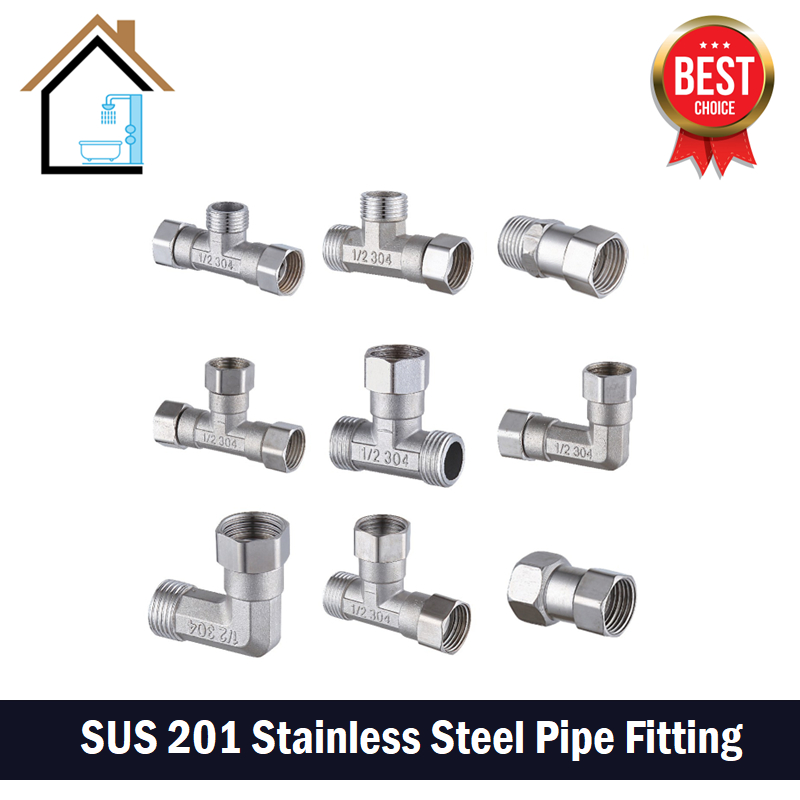 [G Series ] DN15 201 Stainless Steel Adapters BSPP Male/Female Thread ...