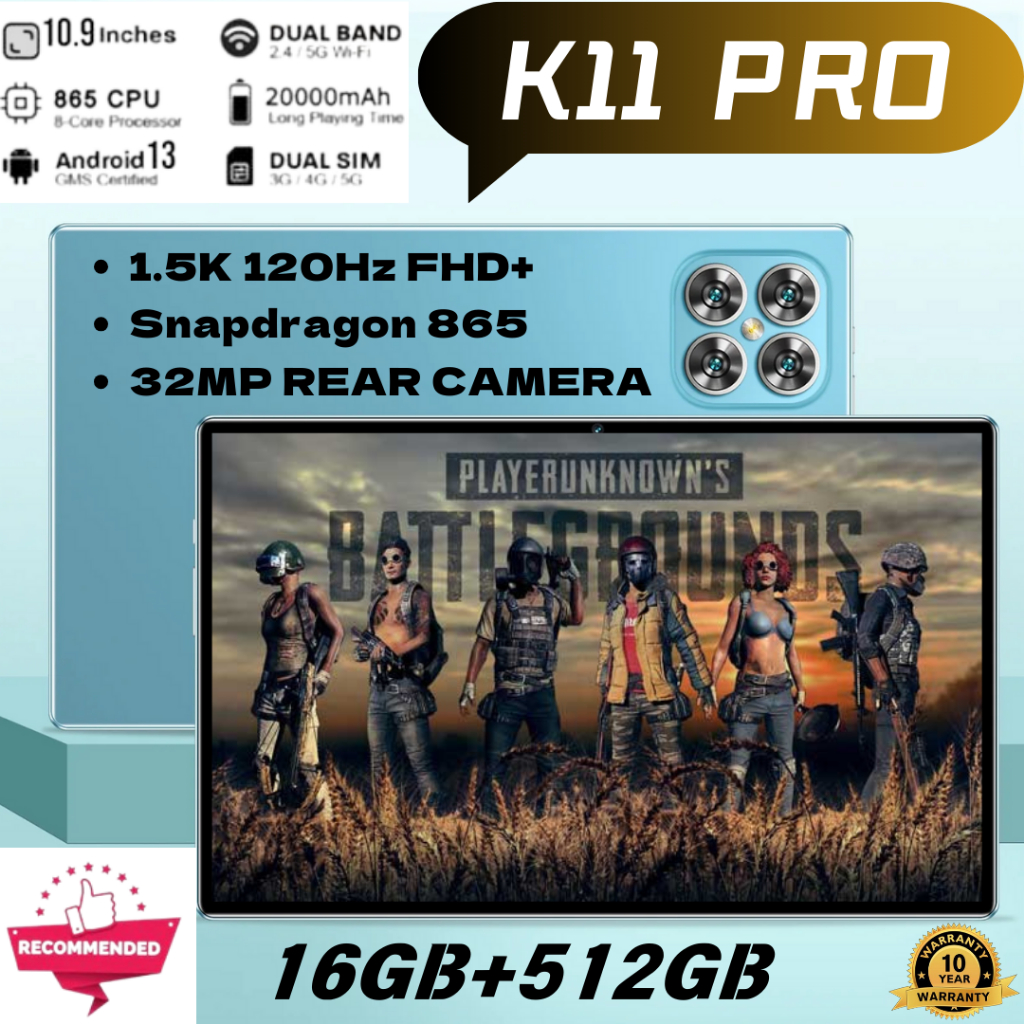 [ Discount Tablket ] Tablet Galaxy Tab K11 PRO Tablet 10.8 INCH 16GB ...