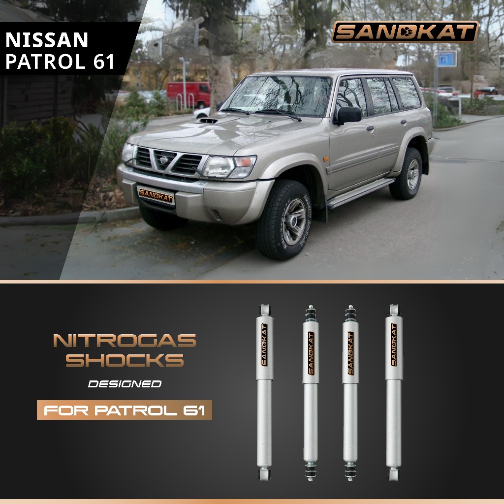 SANDKAT 4WD Nissan Patrol Y61 2" Lift Absorber Nitrogas Type Shock ...